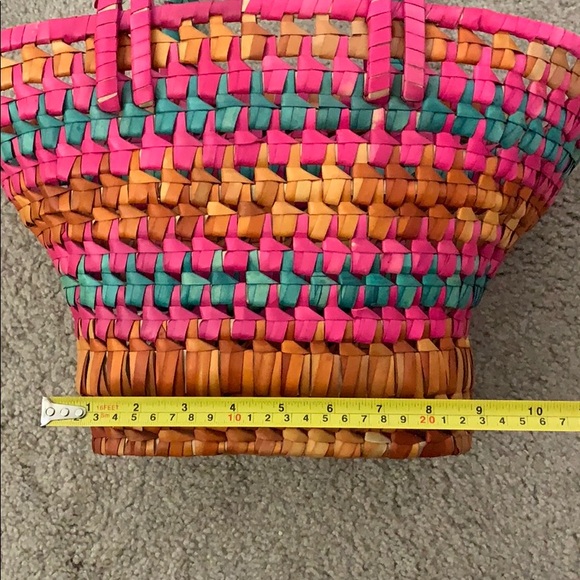 Bags | Multi Color Straw Bag | Poshmark